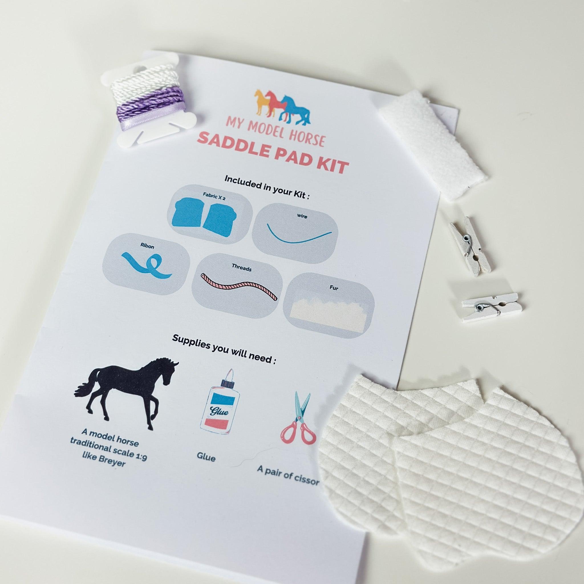 Saddle pad tack kit for Breyer Classic model horses (scale 1:12) – My ...