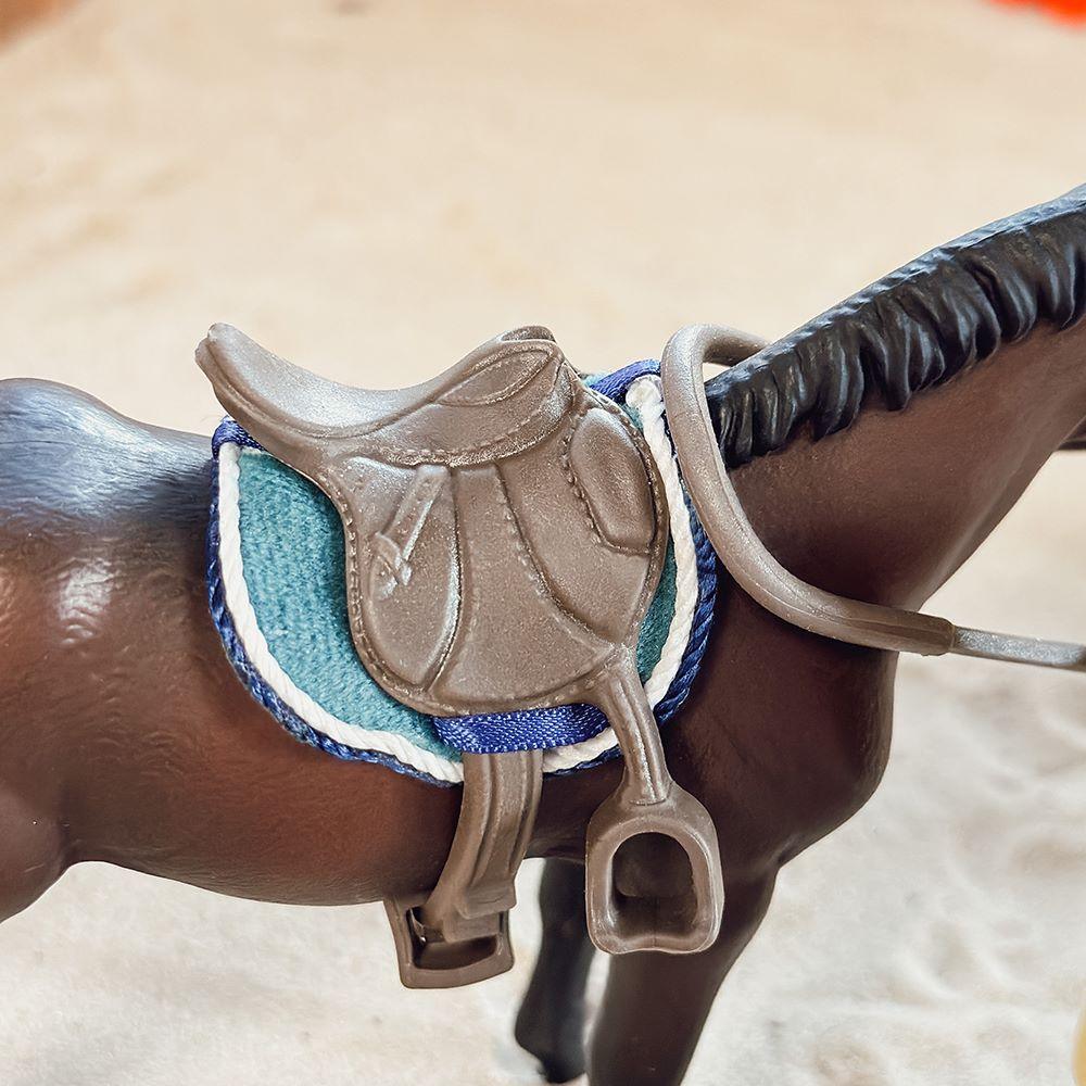 Velvet saddle pad tack kit for Schleich model horses Scale 1:20 – My ...